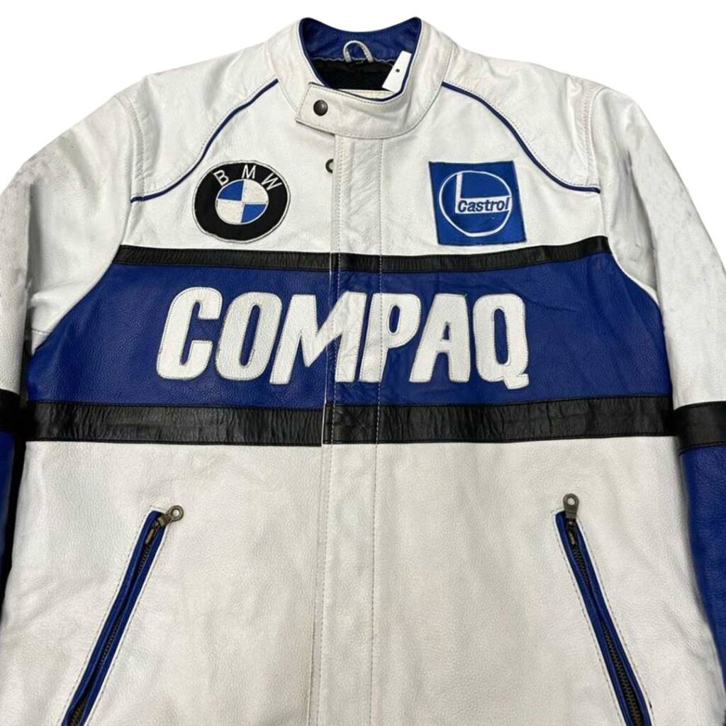 BMW Vintage Leather Jacket - Premium Men's Retro Style