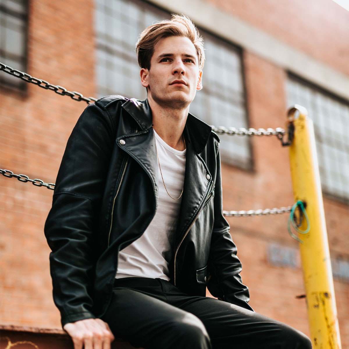 Men’s Oversized Leather Jacket - Premium Style | Aviator Coats