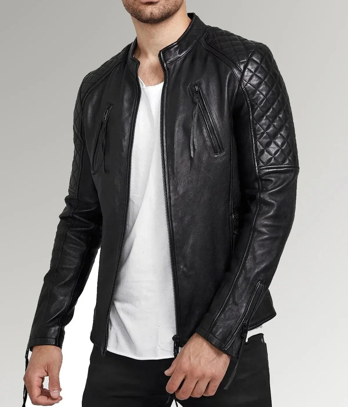 Black Leather Jackets for Men | Custom Designs | Shop Online